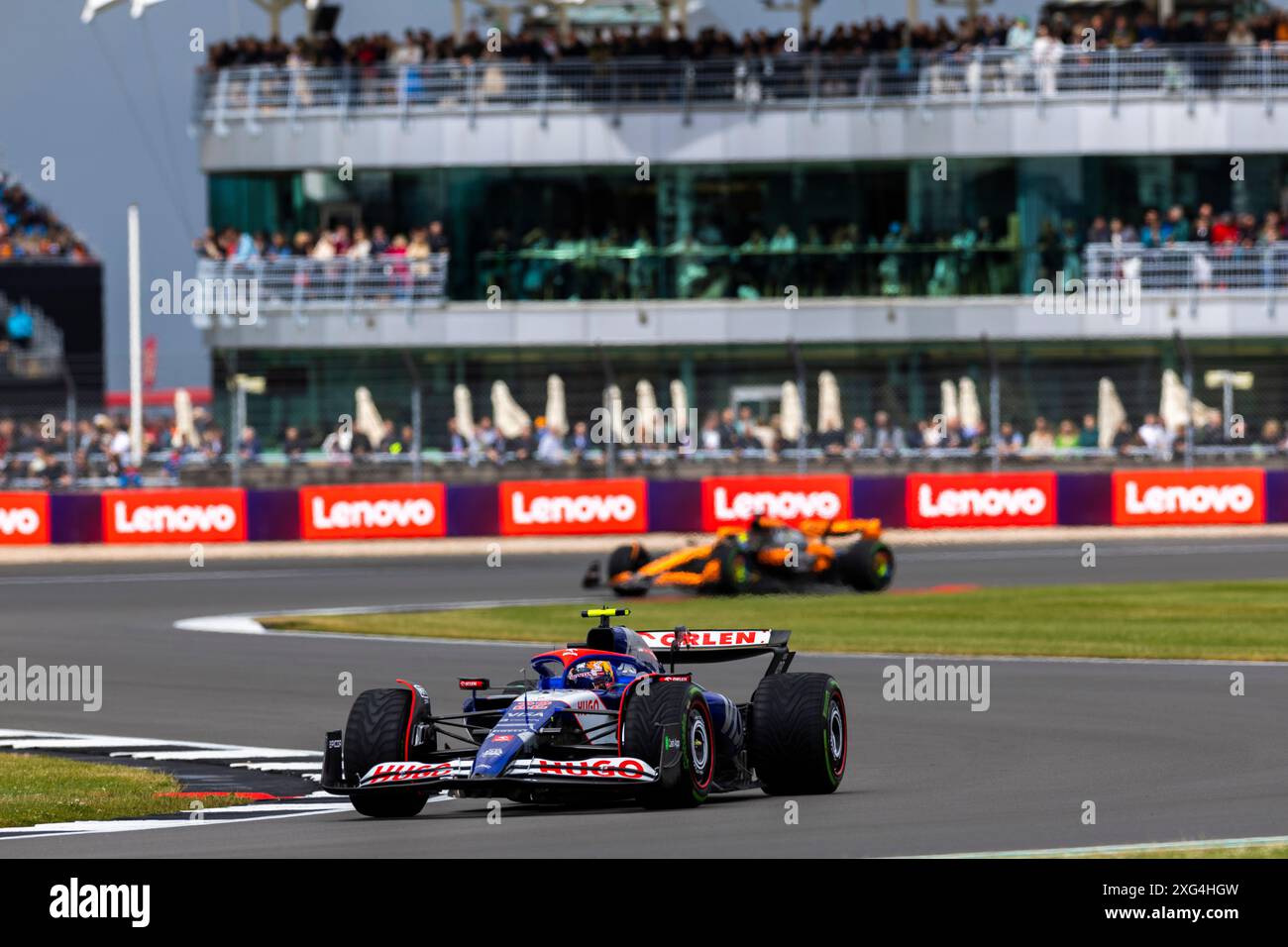 Silverstone, Towcester, UK. 6th July 2024. Yuki Tsunoda (JPN) - Visa ...
