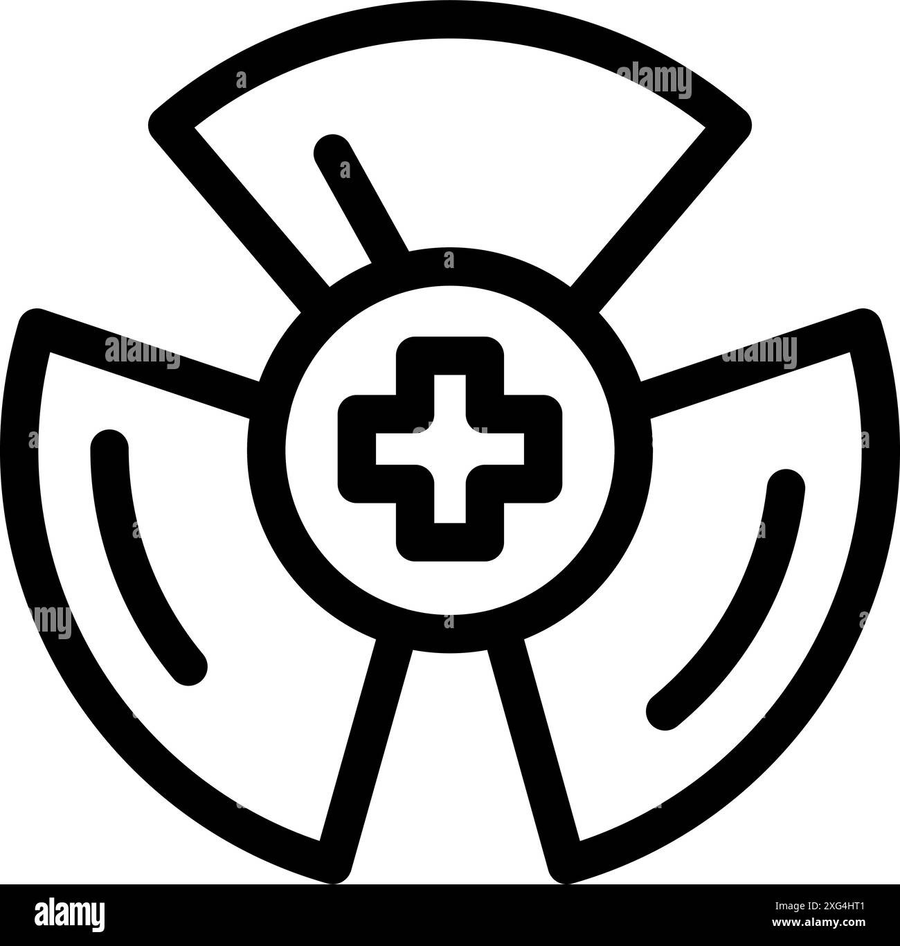 Black outline icon representing the potential dangers of ionizing ...