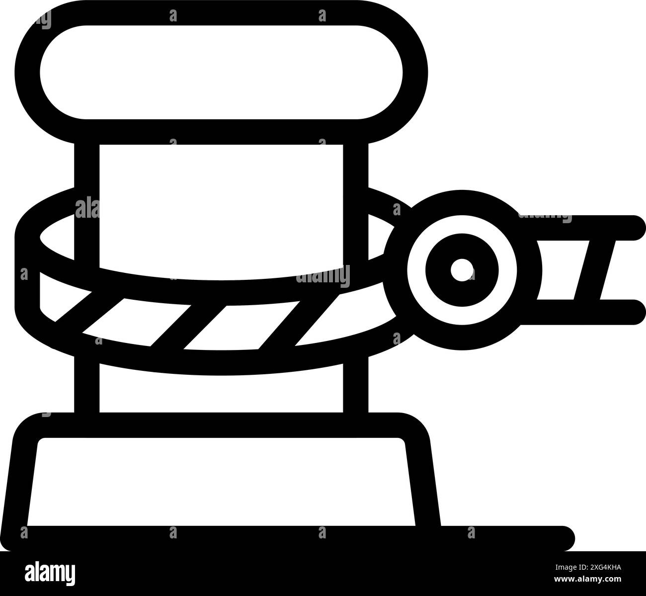 Electric sander machine grinding Stock Vector Images - Alamy