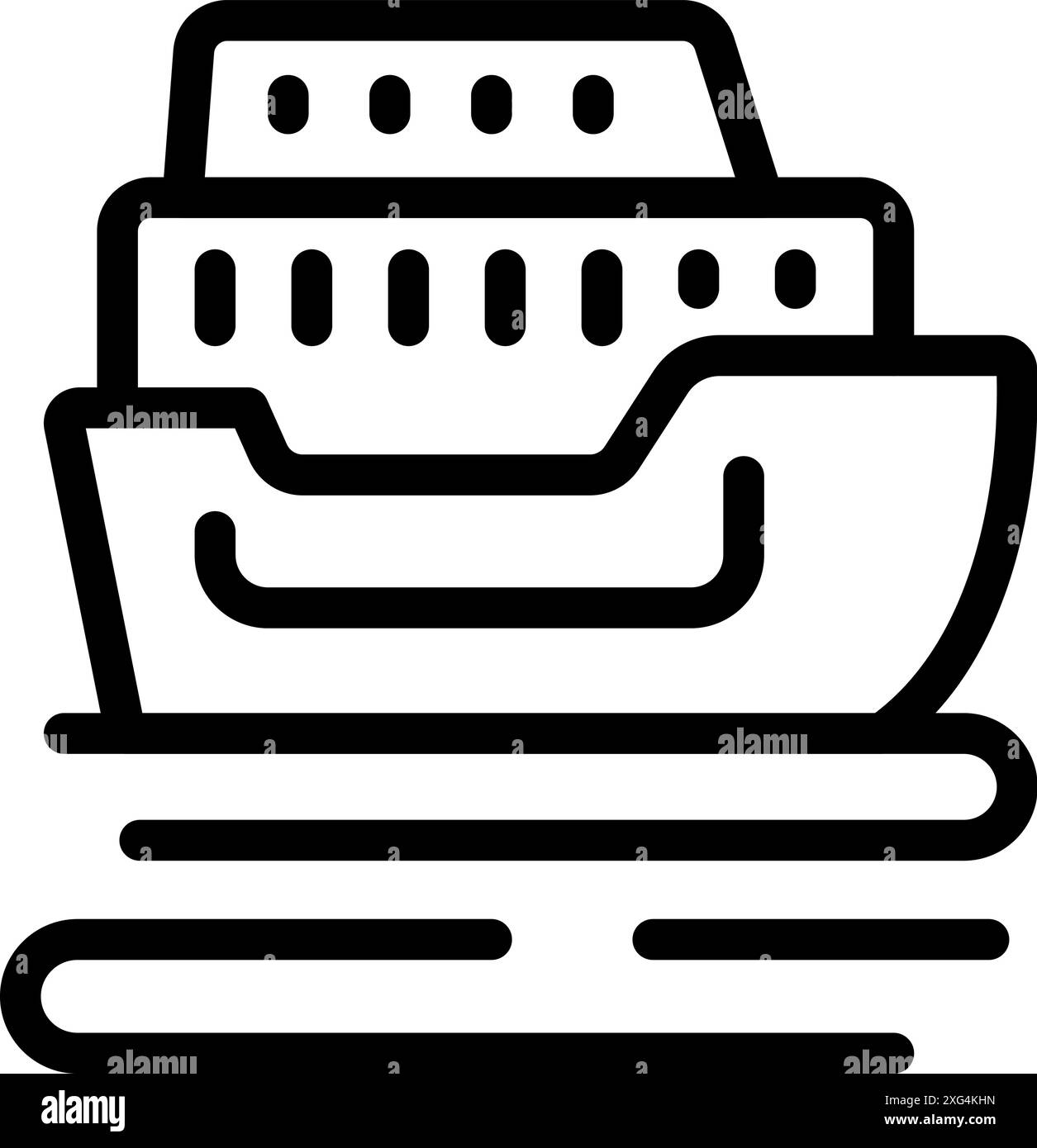 Cargo ship sailing across the ocean, delivering goods around the world ...