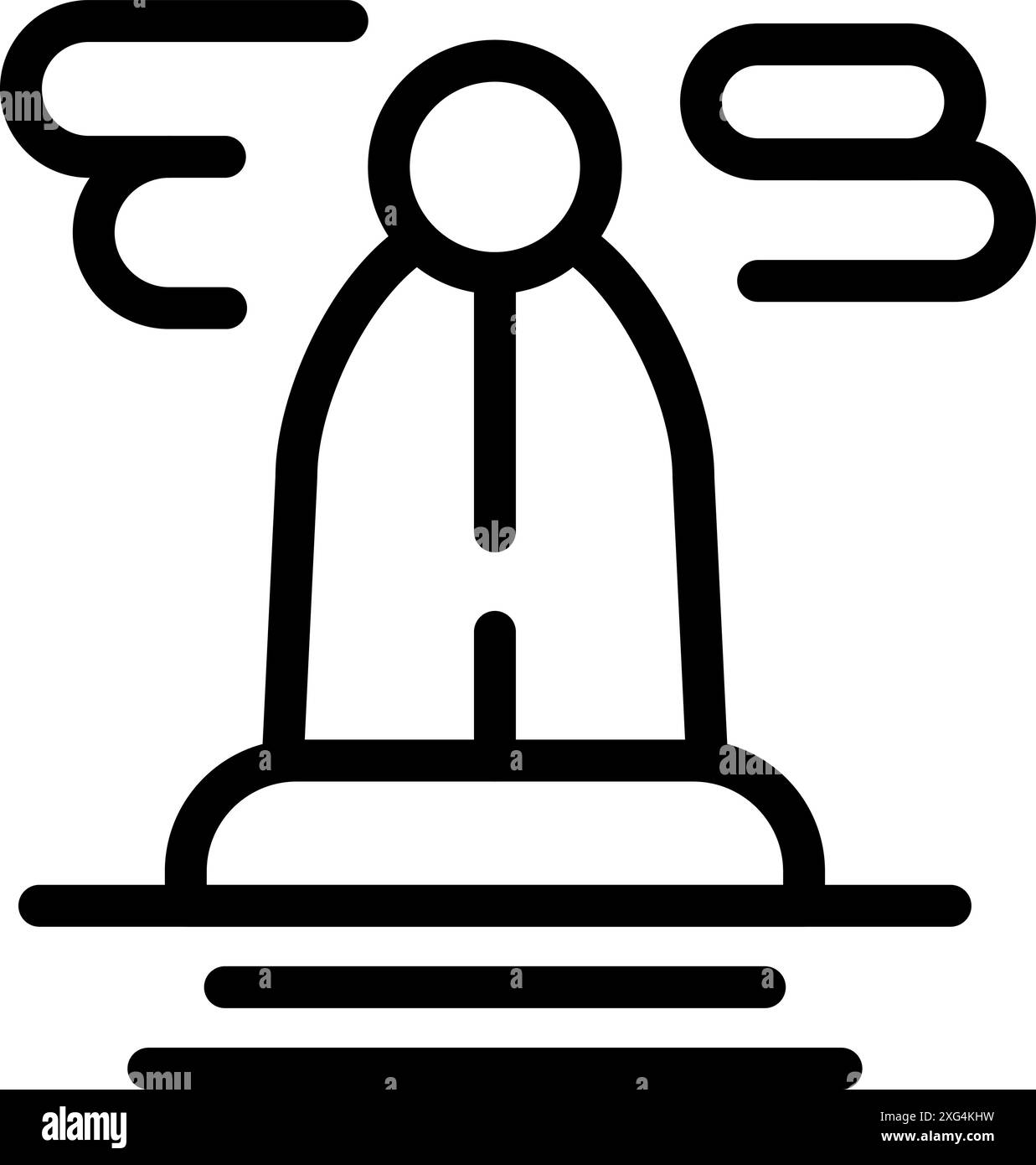 Businessman standing calm during earthquake keeping balance, simple ...