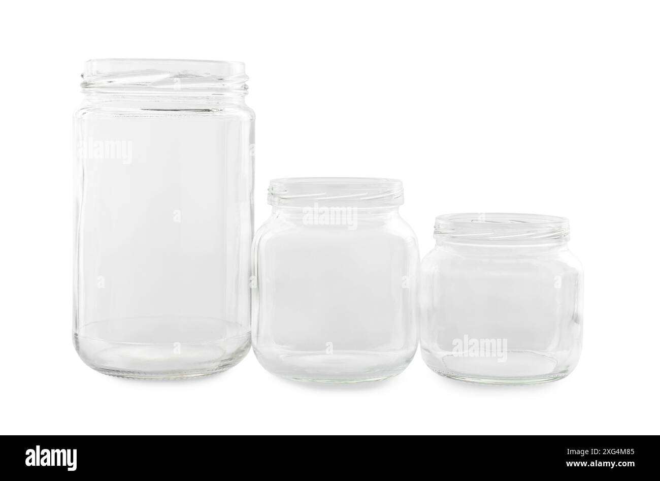 Transparent glass jars Cut Out Stock Images & Pictures - Alamy
