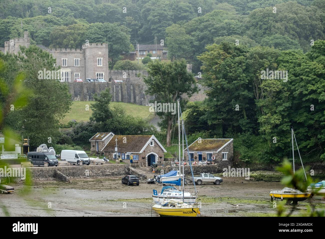 Watermouth, North Devon, UK – June 23 2024. Watermouth Castle and ...
