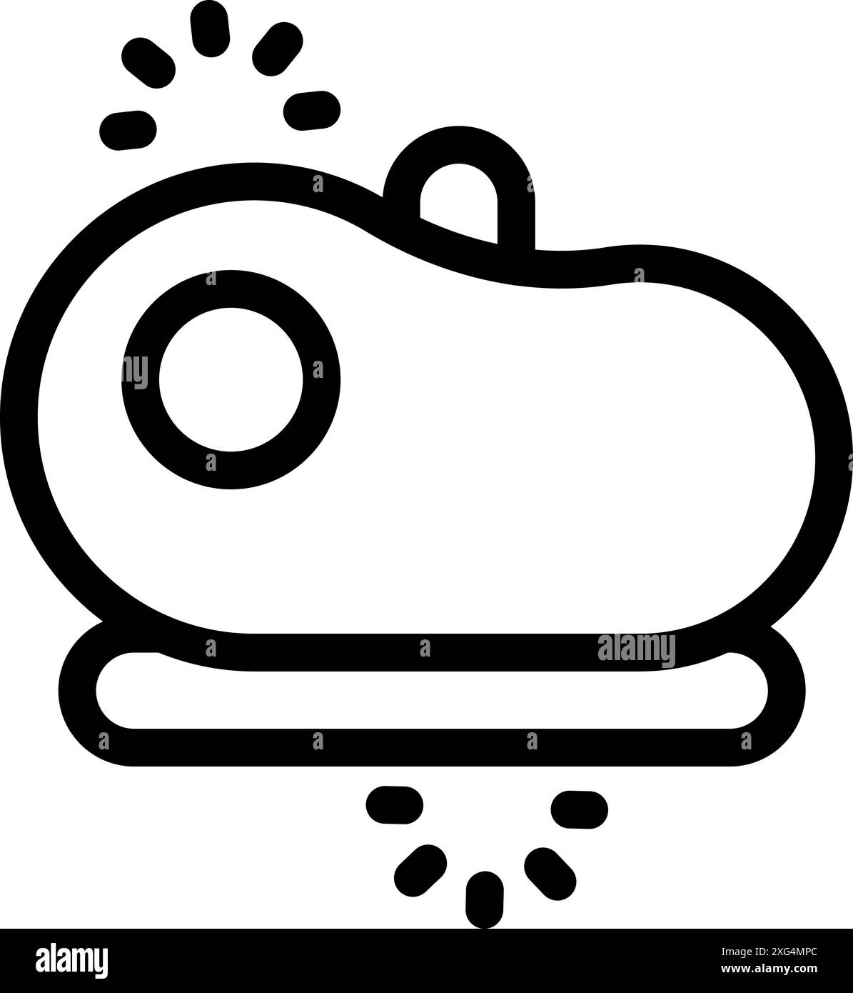 Modern hovercraft floating above the ground with flashing lights Stock ...