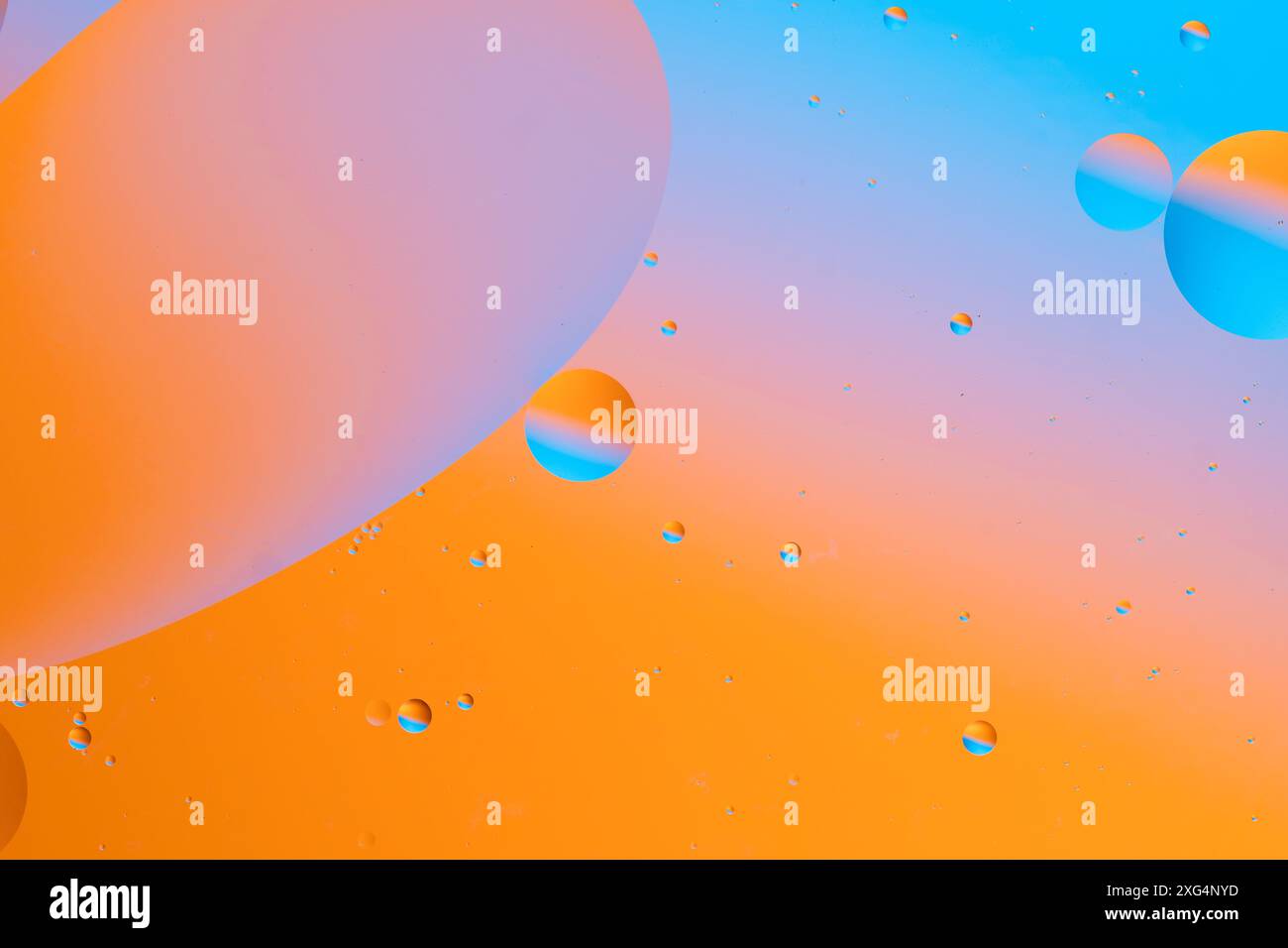 Orange and blue abstract design with smooth lines Stock Photo - Alamy