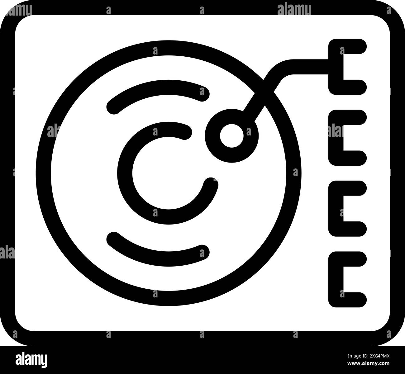 Modern vinyl record player needle Cut Out Stock Images & Pictures - Alamy