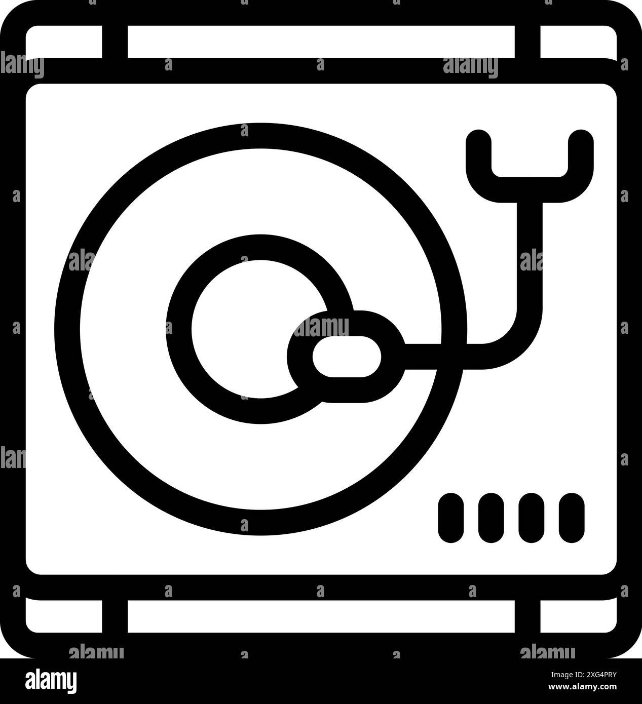 Modern vinyl record player needle Cut Out Stock Images & Pictures - Alamy