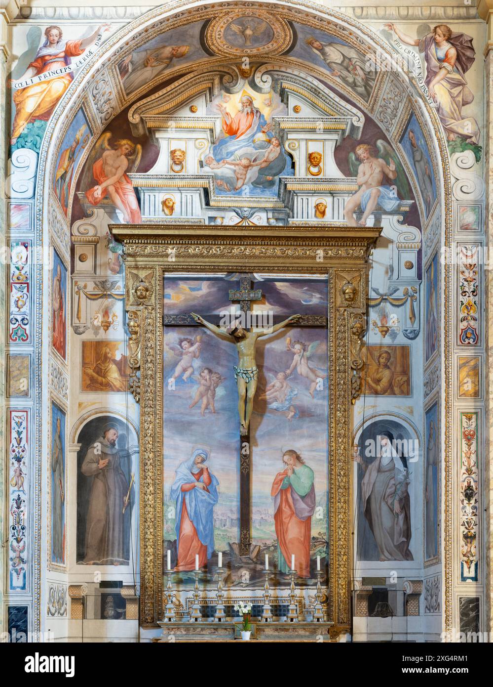 PERUGIA, ITALY - MAY 15, 2024: The Crucifixion in the church Chiesa di ...