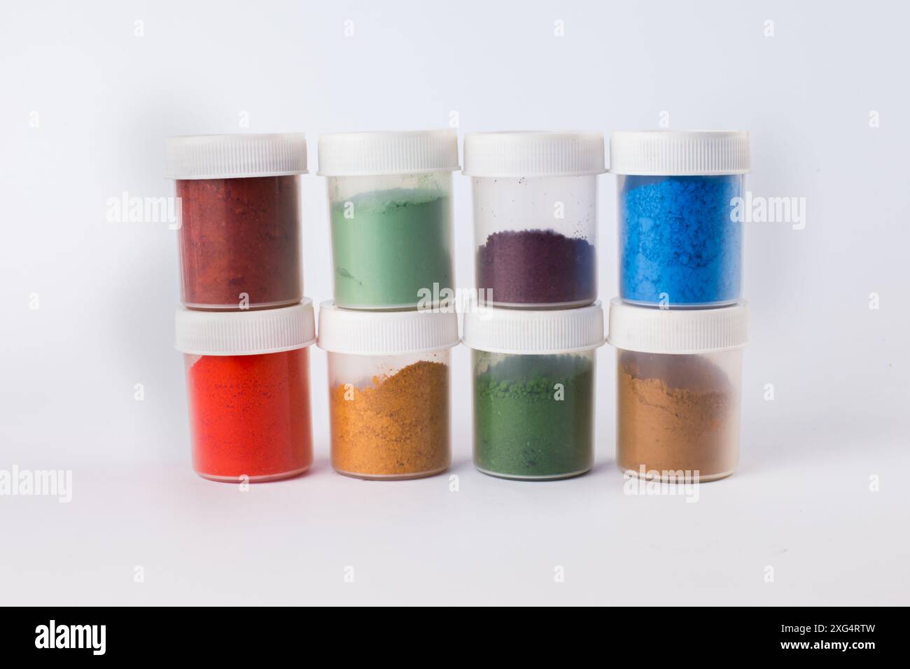 pigments on a white background, powdered pigment, a bank Stock Photo ...