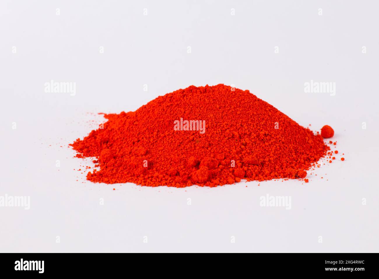 cadmium red light pigment on a white background Stock Photo - Alamy