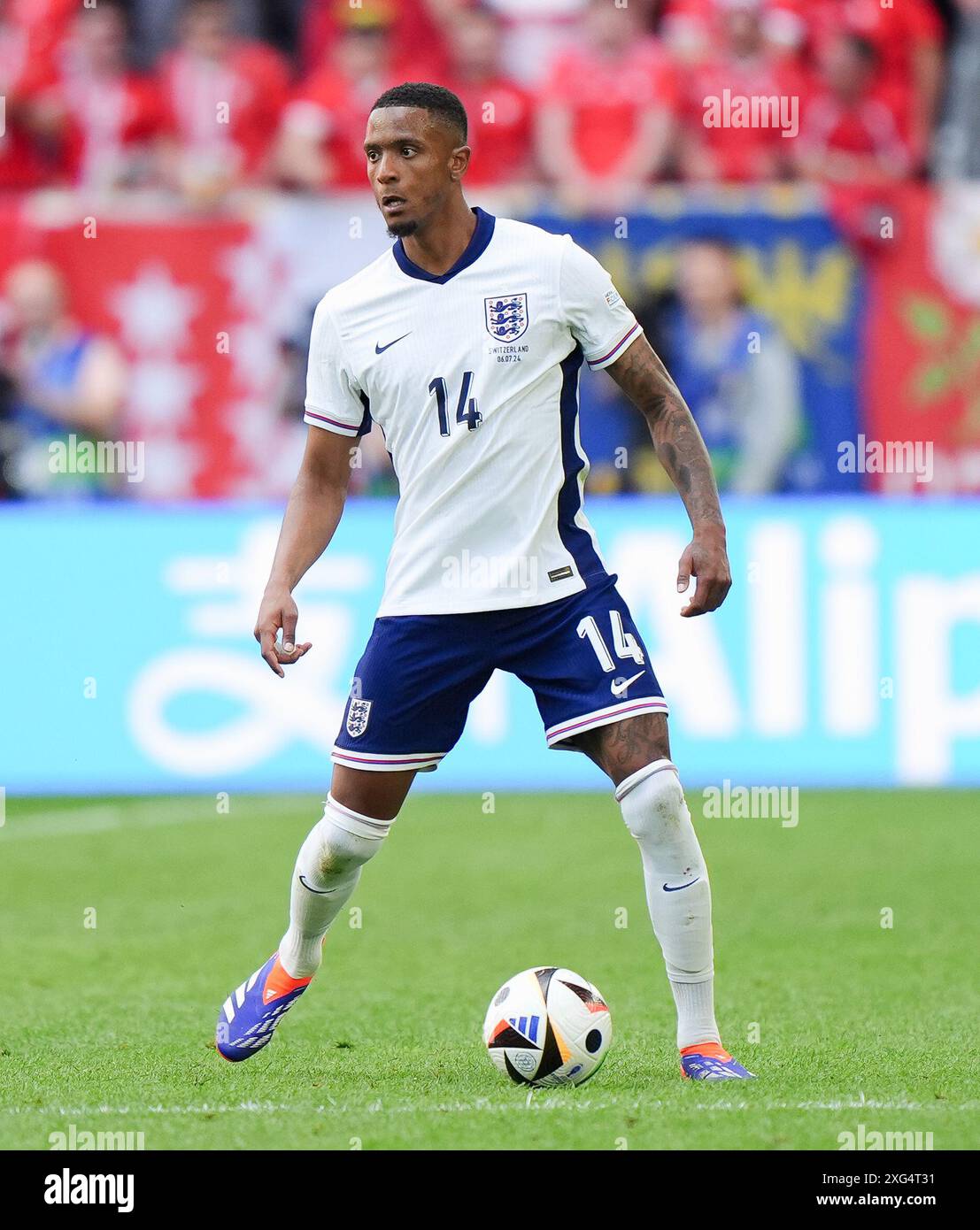 England's Ezri Konsa during the UEFA Euro 2024, quarter-final match at ...