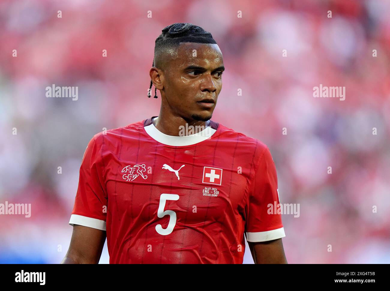 Switzerland's Manuel Akanji during the UEFA Euro 2024, quarter-final ...