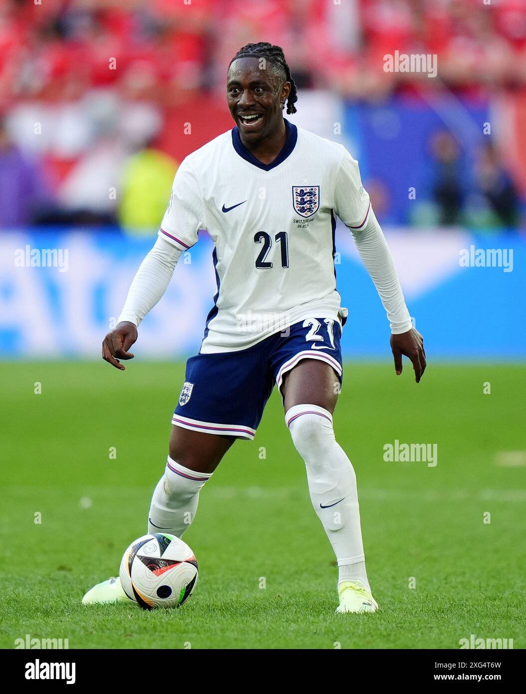 England's Eberechi Eze during the UEFA Euro 2024, quarter-final match ...