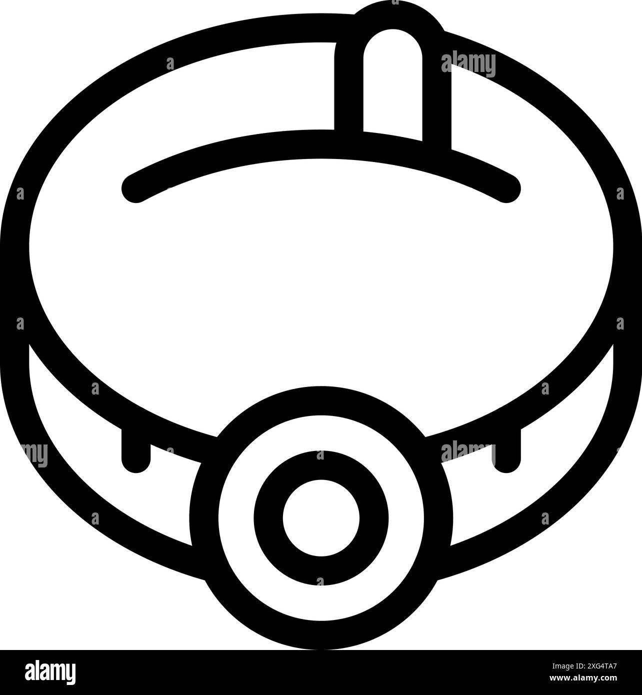 Smart pet collar ensuring safety and allowing location tracking Stock ...