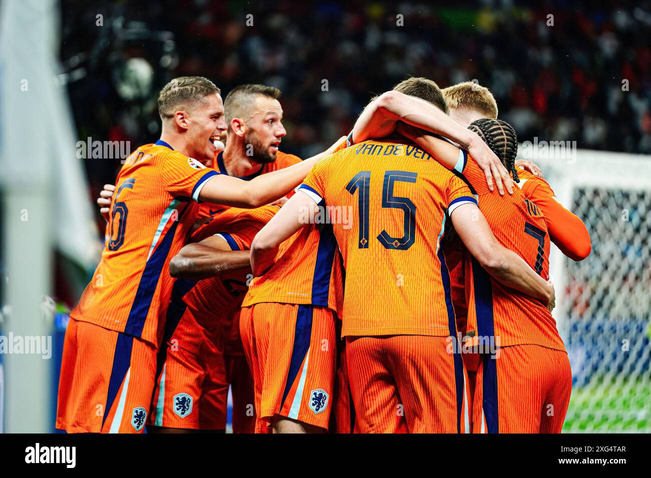 Jubel Niederlande nach Tor zum 2:1 Cody Gakpo (Niederlande, #11) GER, Niederlande vs. Tuerkei ...