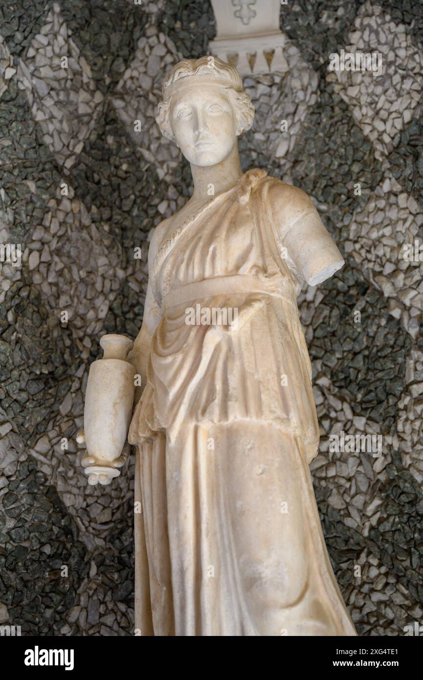 An ancient statue in Casina Pio IV (Pontifical Academy of Sciences) in ...