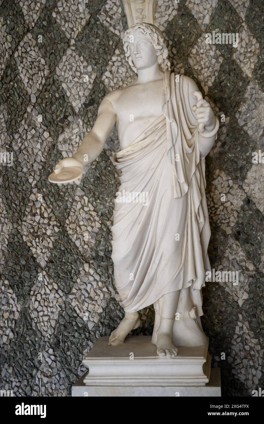 An ancient statue in Casina Pio IV (Pontifical Academy of Sciences) in ...