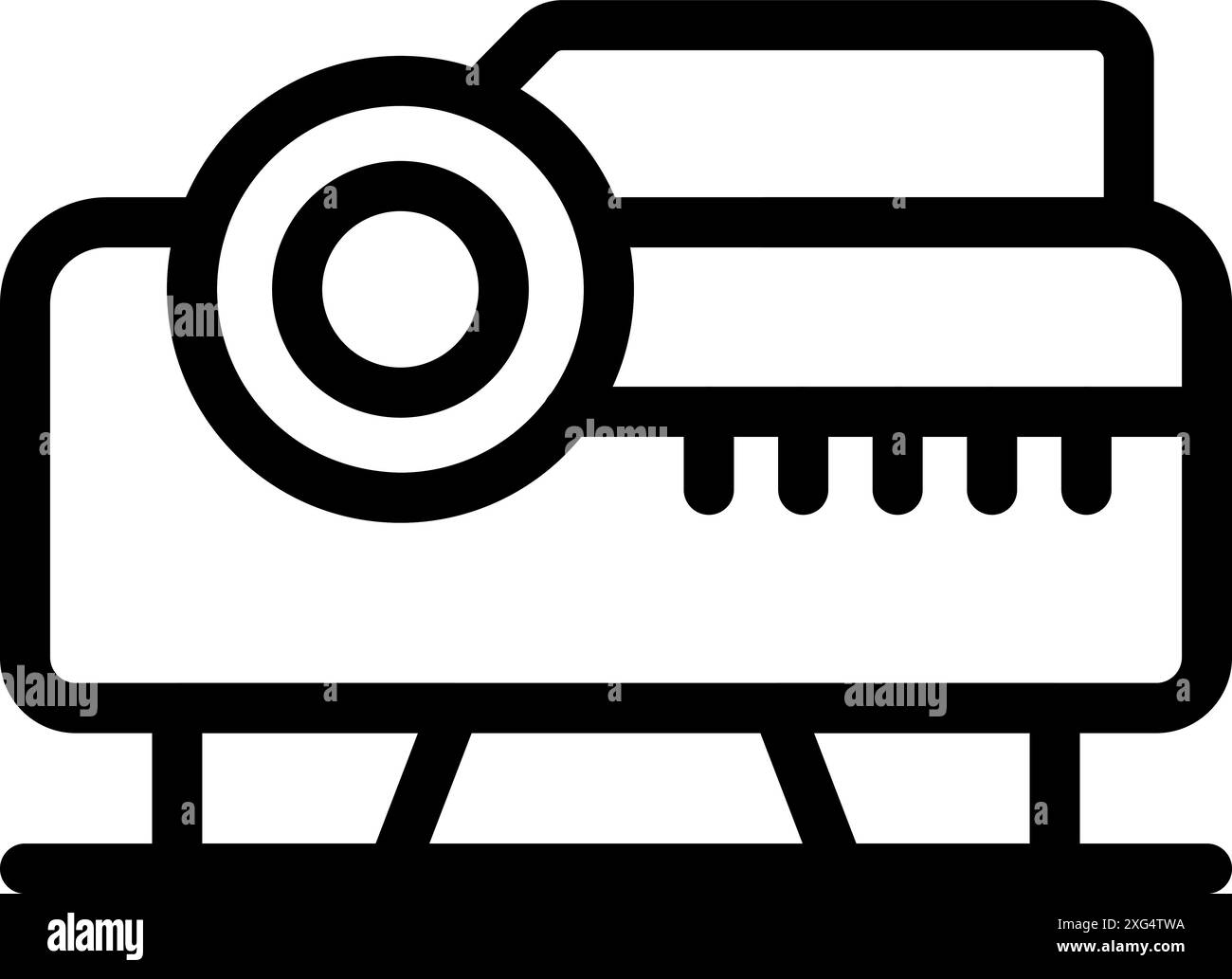 Cinema projector beam screen Stock Vector Images - Alamy
