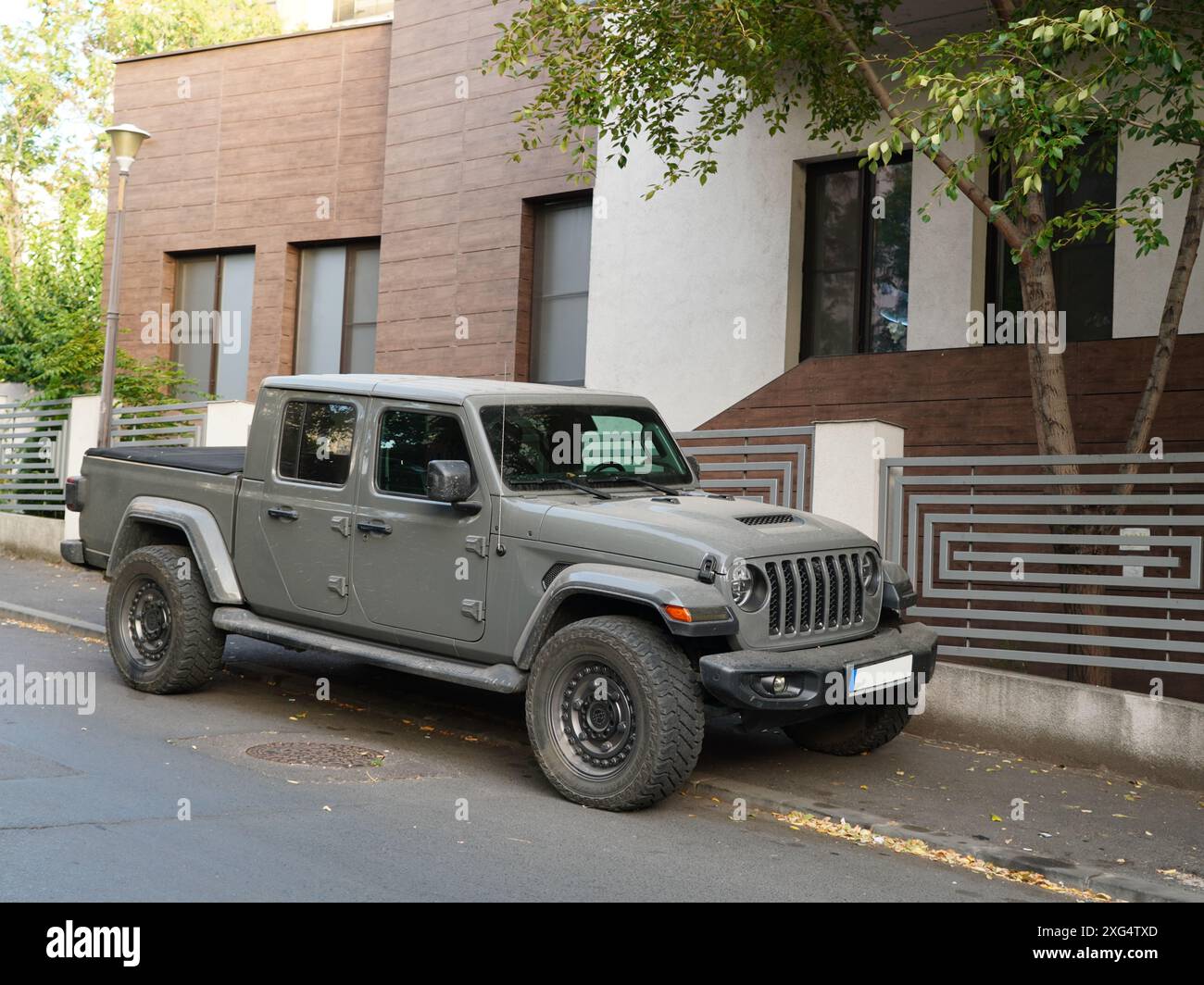 Bucharest, Romania - September 24, 2023: Front side view of Jeep ...