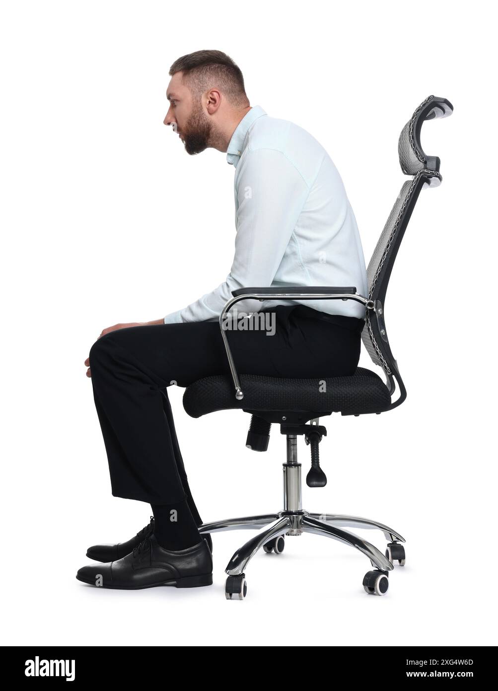 Chair sitting position of man hi-res stock photography and images - Alamy