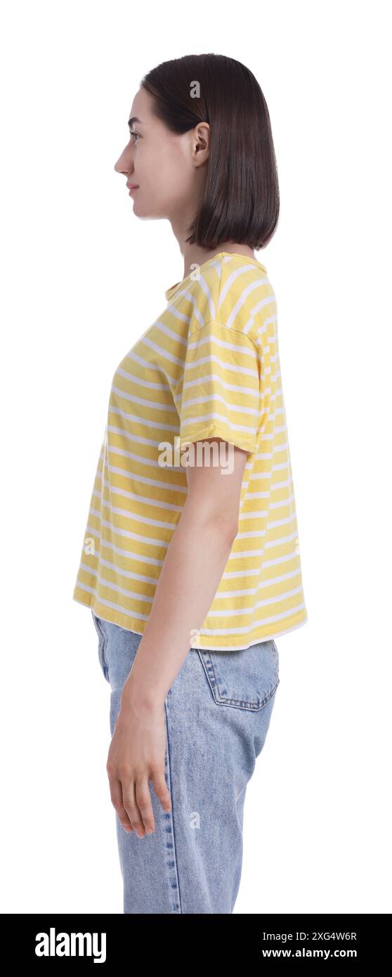 Woman posture correct position hi-res stock photography and images - Alamy