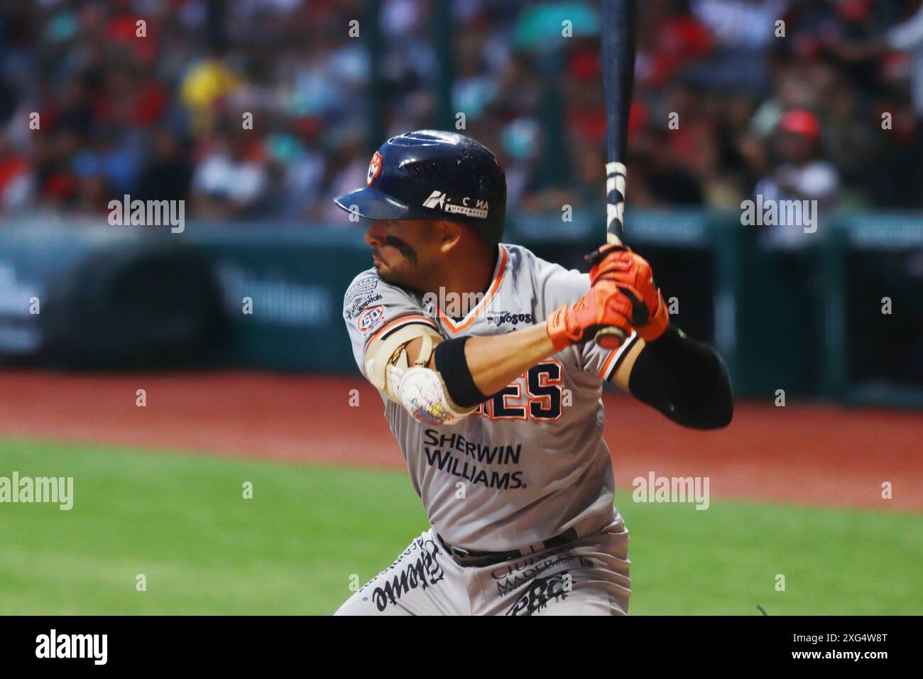 Mexico City, Mexico. 05th July, 2024. David Rodriguez #45 of Tigres de ...