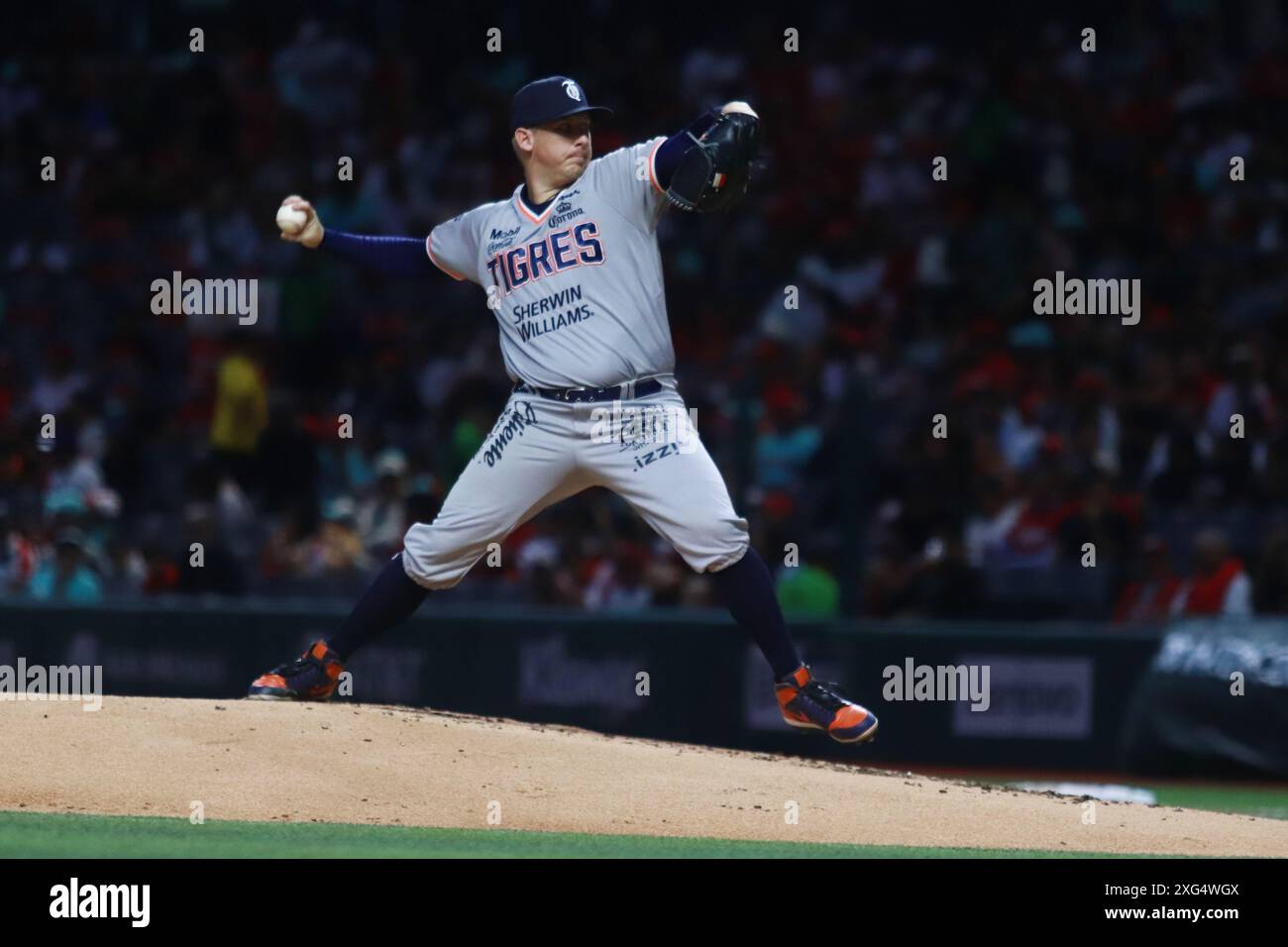 Mexico City, Mexico. 05th July, 2024. Cameron Gann #30 of Tigres de ...