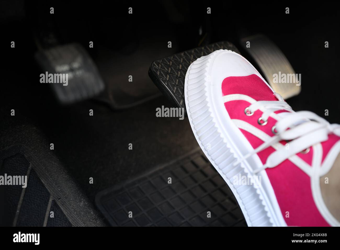 Foot on brake pedal hi-res stock photography and images - Alamy