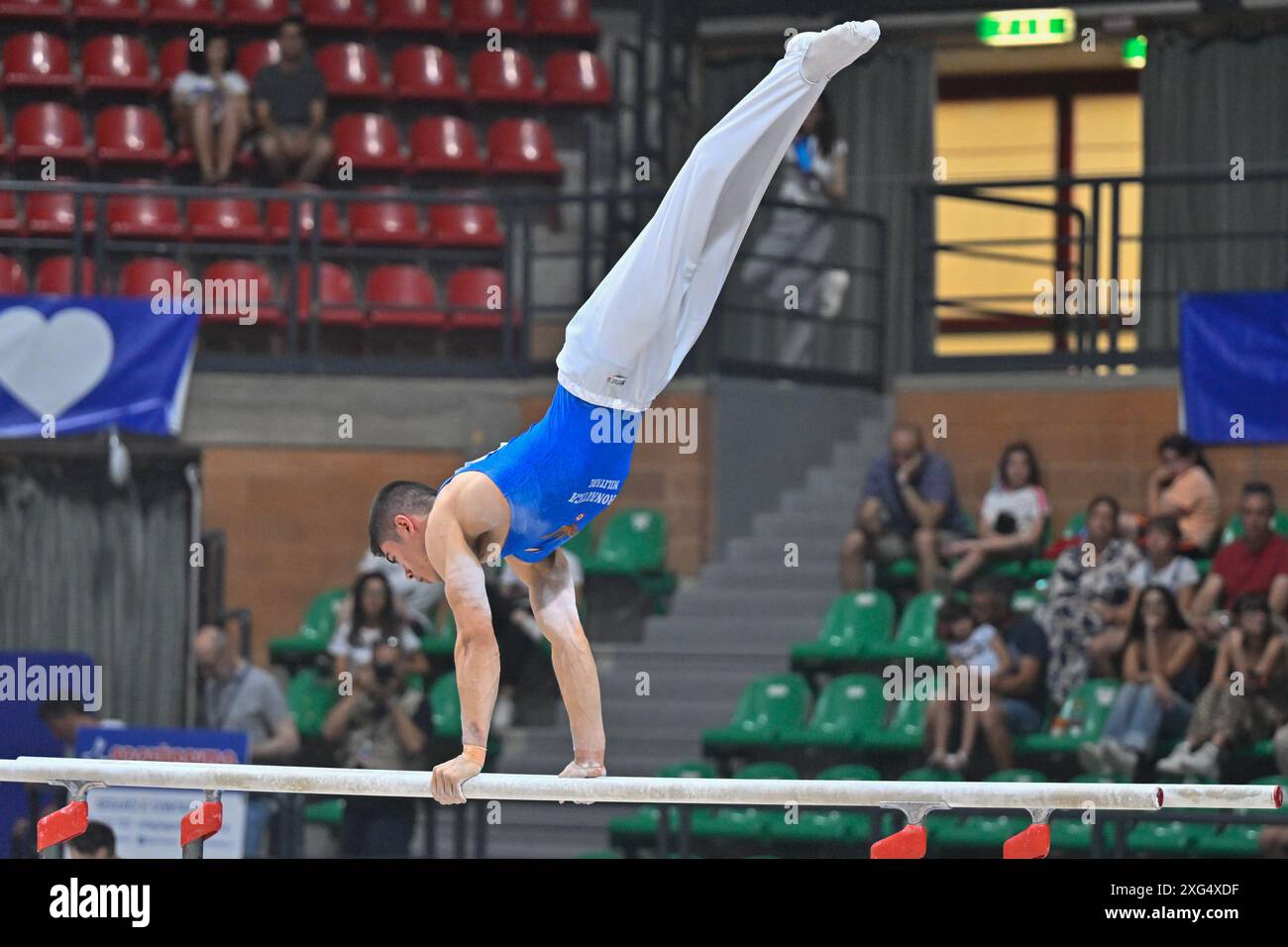 Yumin Abbadini (Aereonautica Militare) - during Men's Parallel Bars ...