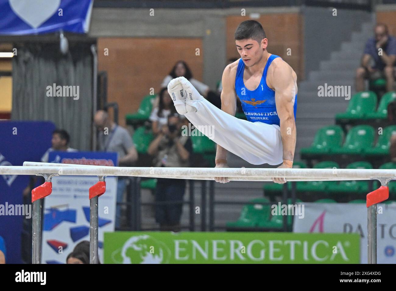 Yumin Abbadini (Aereonautica Militare) - during Men's Parallel Bars ...