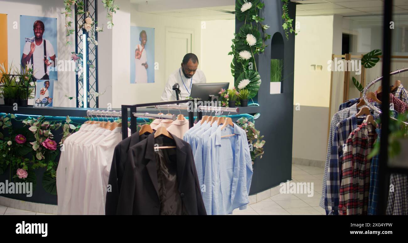 African american sorting center employee hi-res stock photography and ...