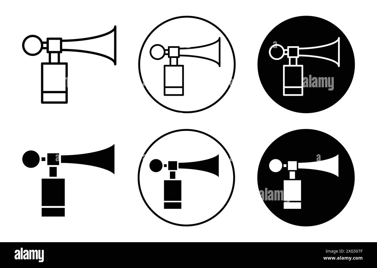 Air horn icon vector logo set collection for web app ui Stock Vector ...