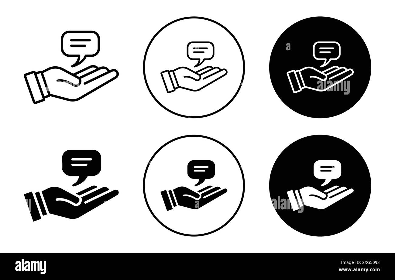 advice icon vector logo set collection for web app ui Stock Vector ...