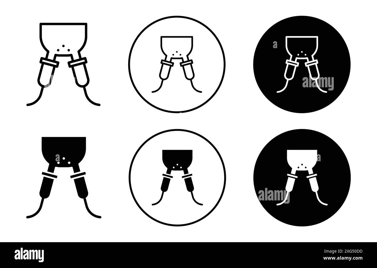 Automatic milking udder icon vector logo set collection for web app ui ...