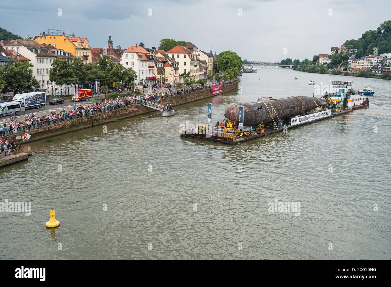 Speyer, Germany. 6th July, 2024. View at the Neckar River from the Old ...