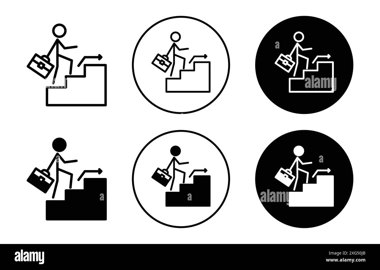 career icon vector logo set collection for web app ui Stock Vector ...