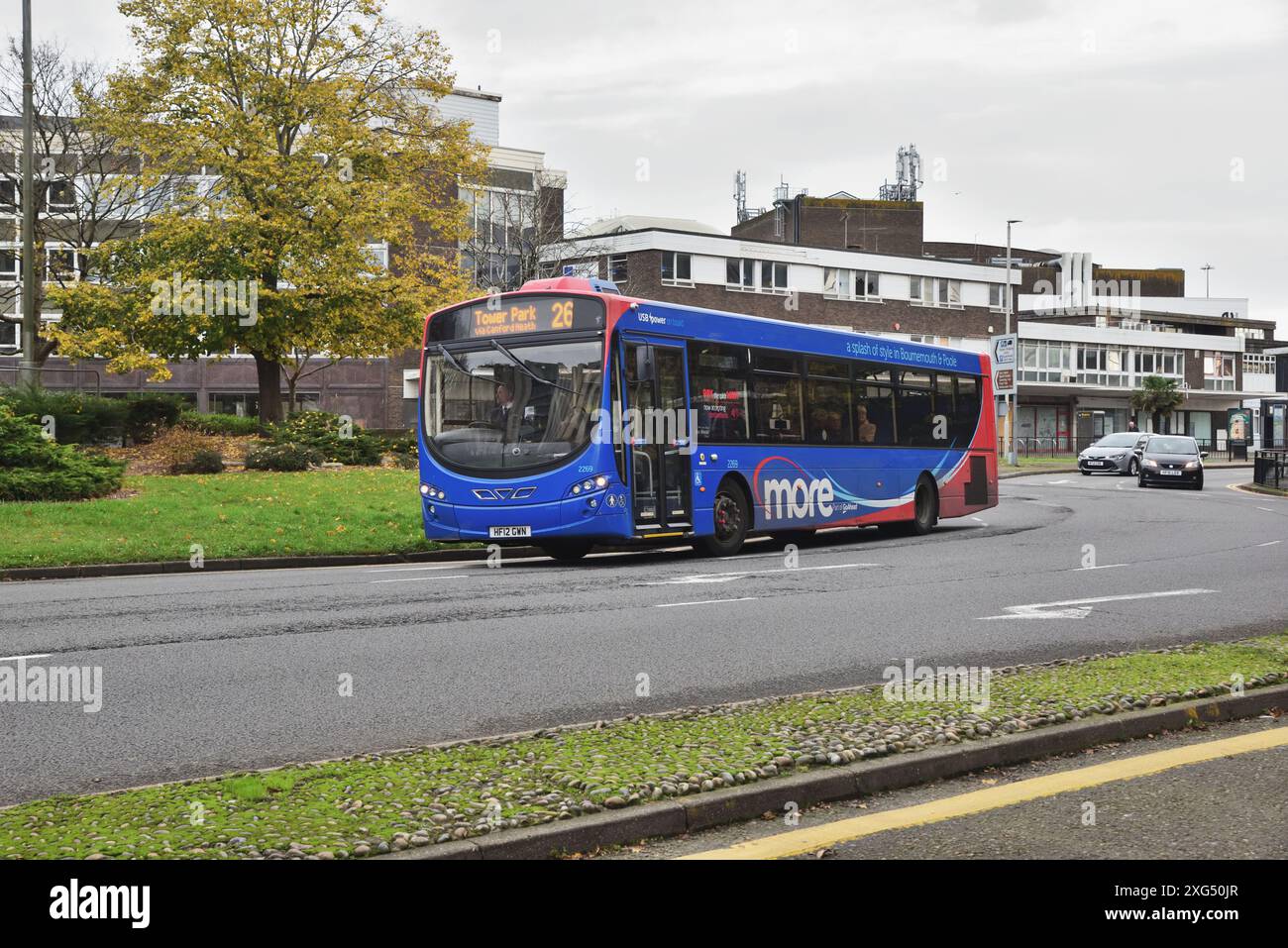 Morebus 2269 (HF12 GWN), a Volvo B7RLE with Wright Eclipse Urban 2 ...