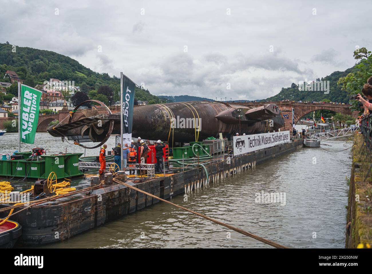 Speyer, Germany. 6th July, 2024. The U17 submarine has docked at the ...
