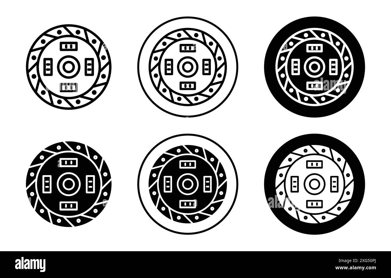 Car clutch illustration Black and White Stock Photos & Images - Alamy