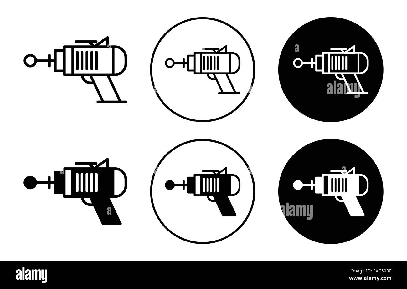 blaster icon vector logo set collection for web app ui Stock Vector ...