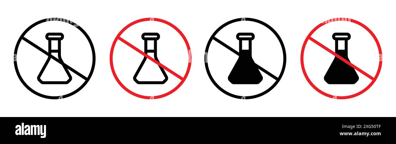 Chemical free icon vector logo set collection for web app ui Stock ...