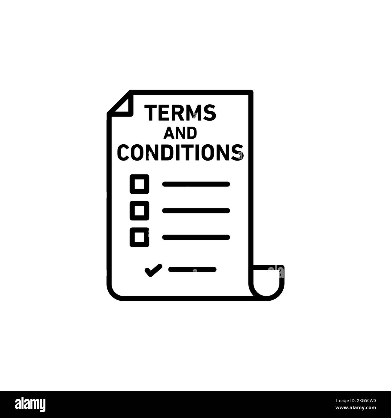 Contract terms and conditions vector logo set collection for web app ui ...