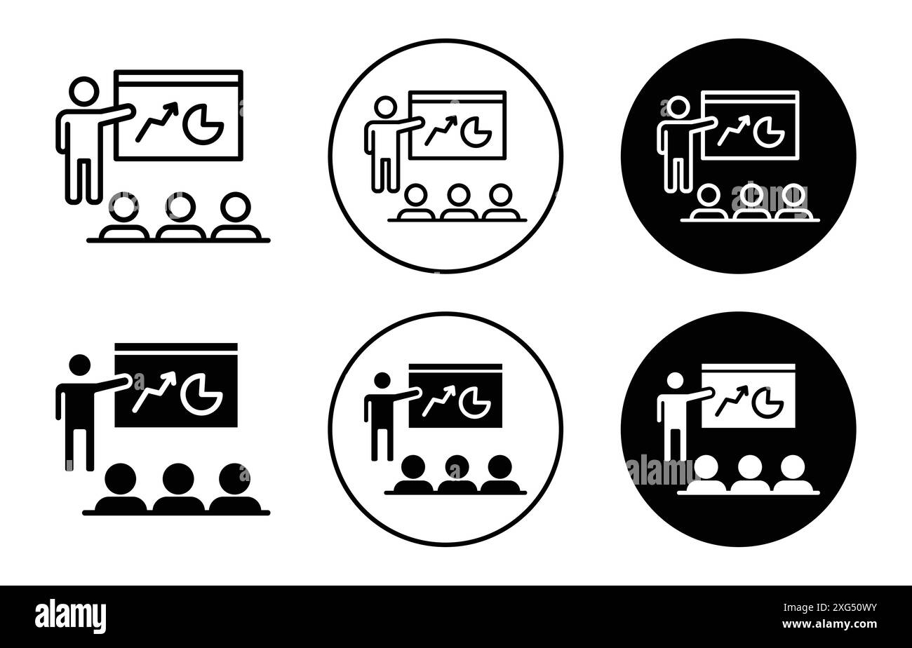 Coaching icon vector logo set collection for web app ui Stock Vector ...