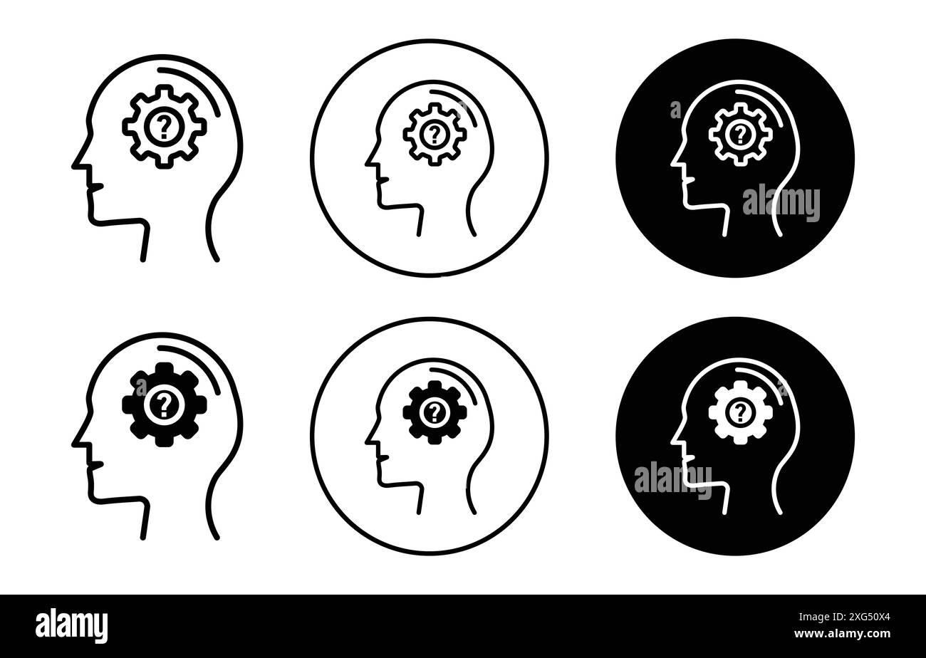 Curious Mind icon vector logo set collection for web app ui Stock Vector Image & Art - Alamy