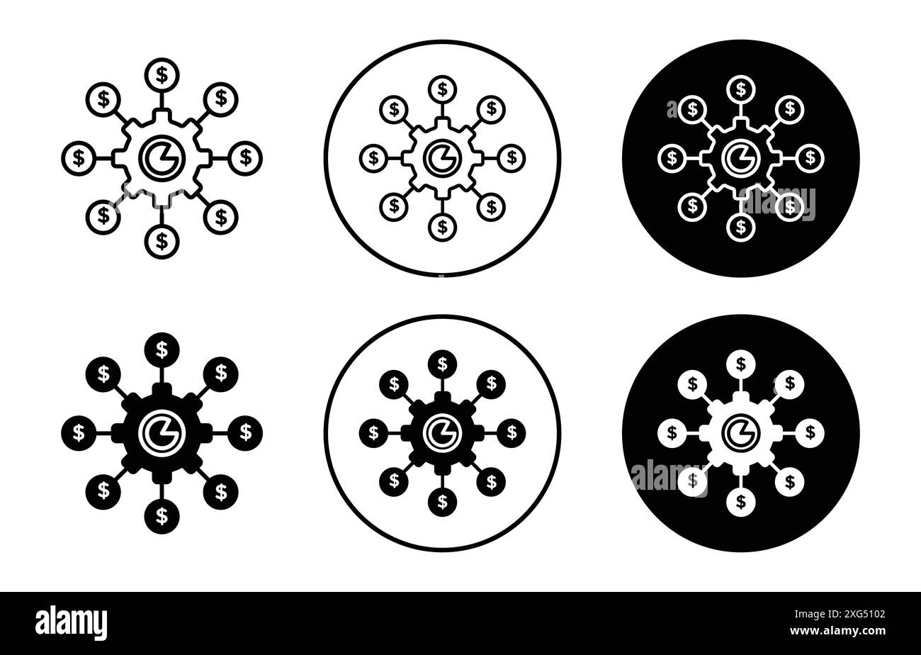 Business Model Icon Vector Logo Set Collection For Web App Ui Stock