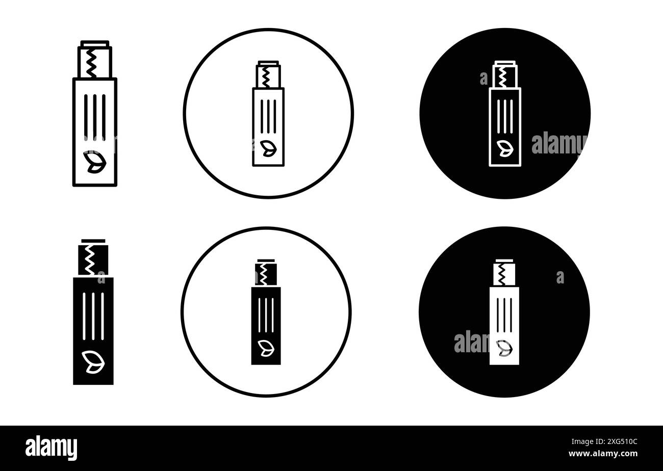 Chew Gum Icon Vector Logo Set Collection For Web App Ui Stock Vector