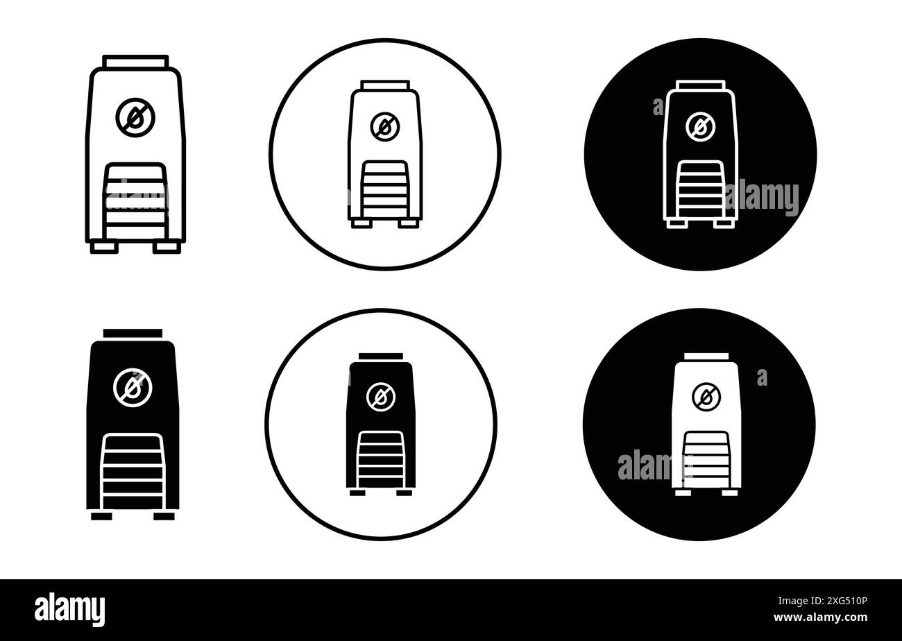 dehumidifier icon vector logo set collection for web app ui Stock ...