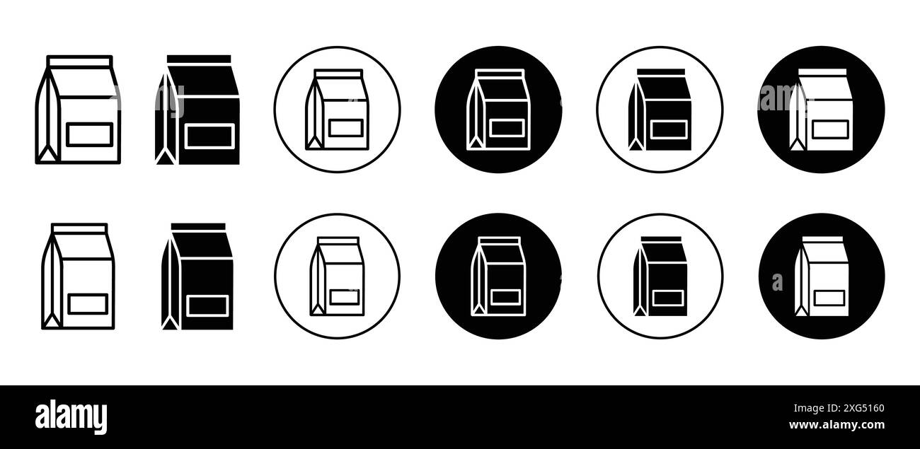 Coffee Package Icon Vector Logo Set Collection For Web App Ui Stock Vector Image And Art Alamy