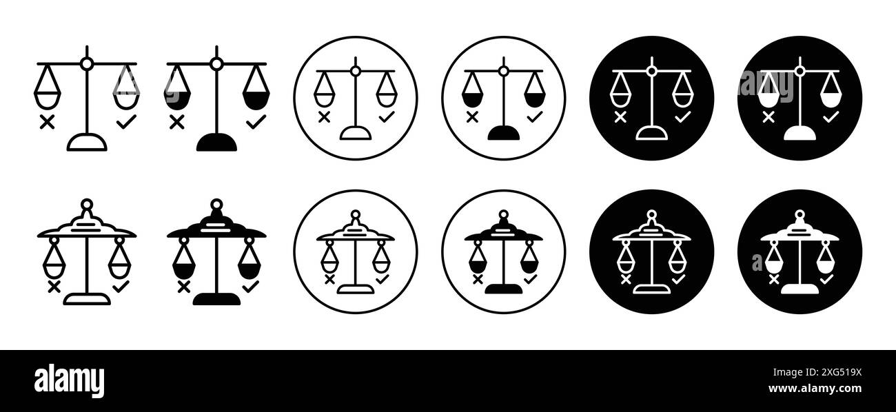 Ethics icon vector logo set collection for web app ui Stock Vector ...