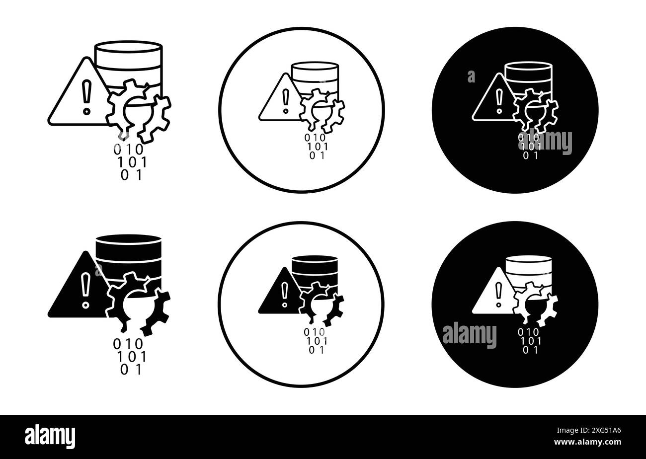 Data Loss Icon Vector Logo Set Collection For Web App Ui Stock Vector Image And Art Alamy